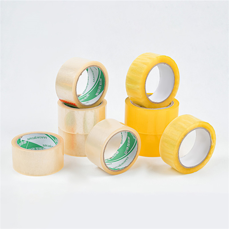 China Factory supplier clear/yellowish bopp tape jumbo roll for carton ...